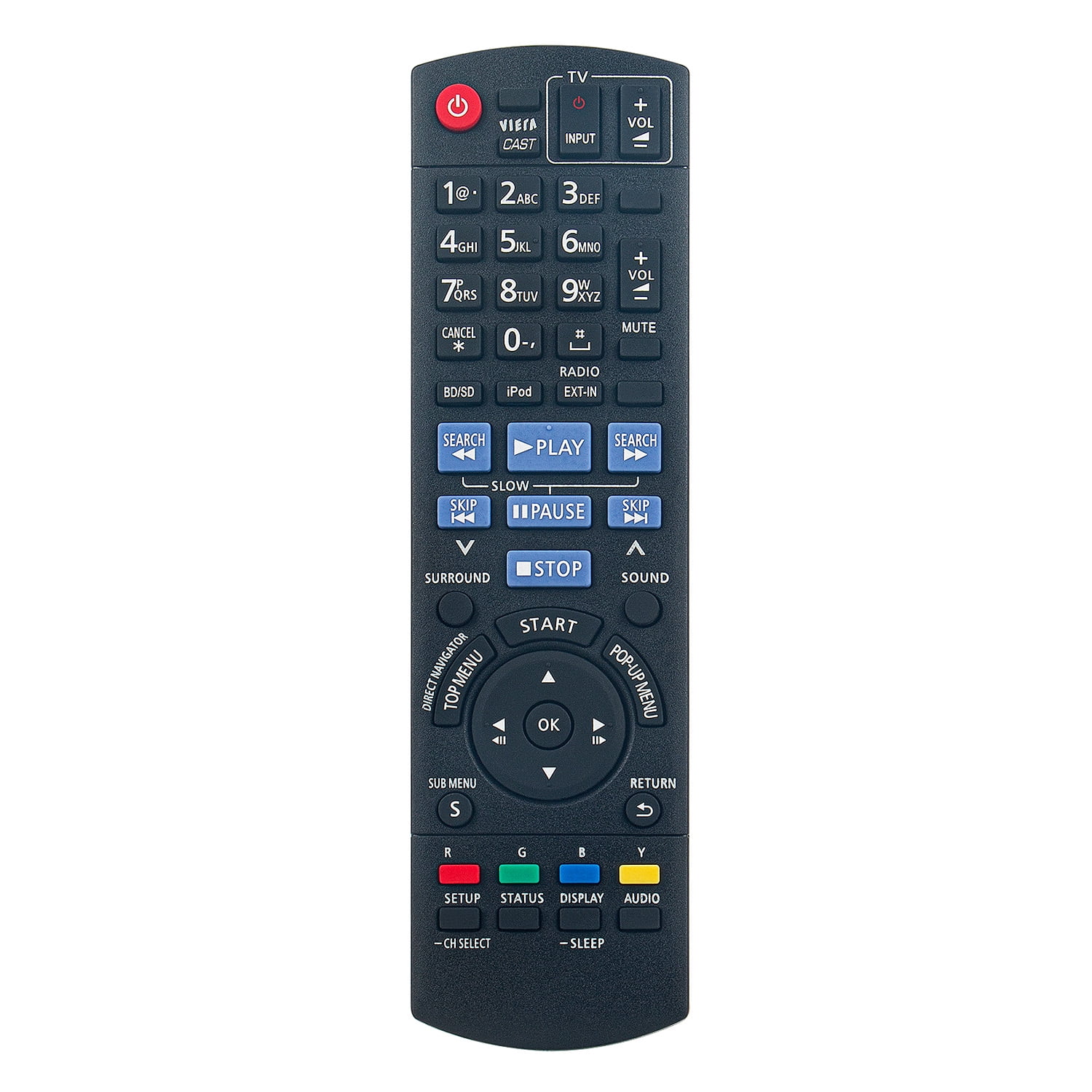 Allimity N2QAKB000072 Remote Control Fit For Panasonic Blu-Ray Home ...