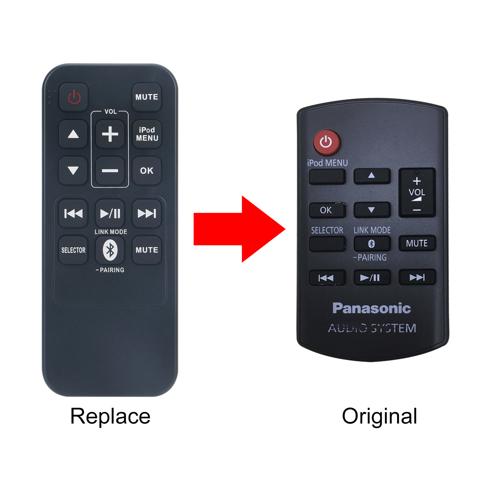 Allimity RAK-SC989ZM Replaced Remote Control Fit for Panasonic Audio ...