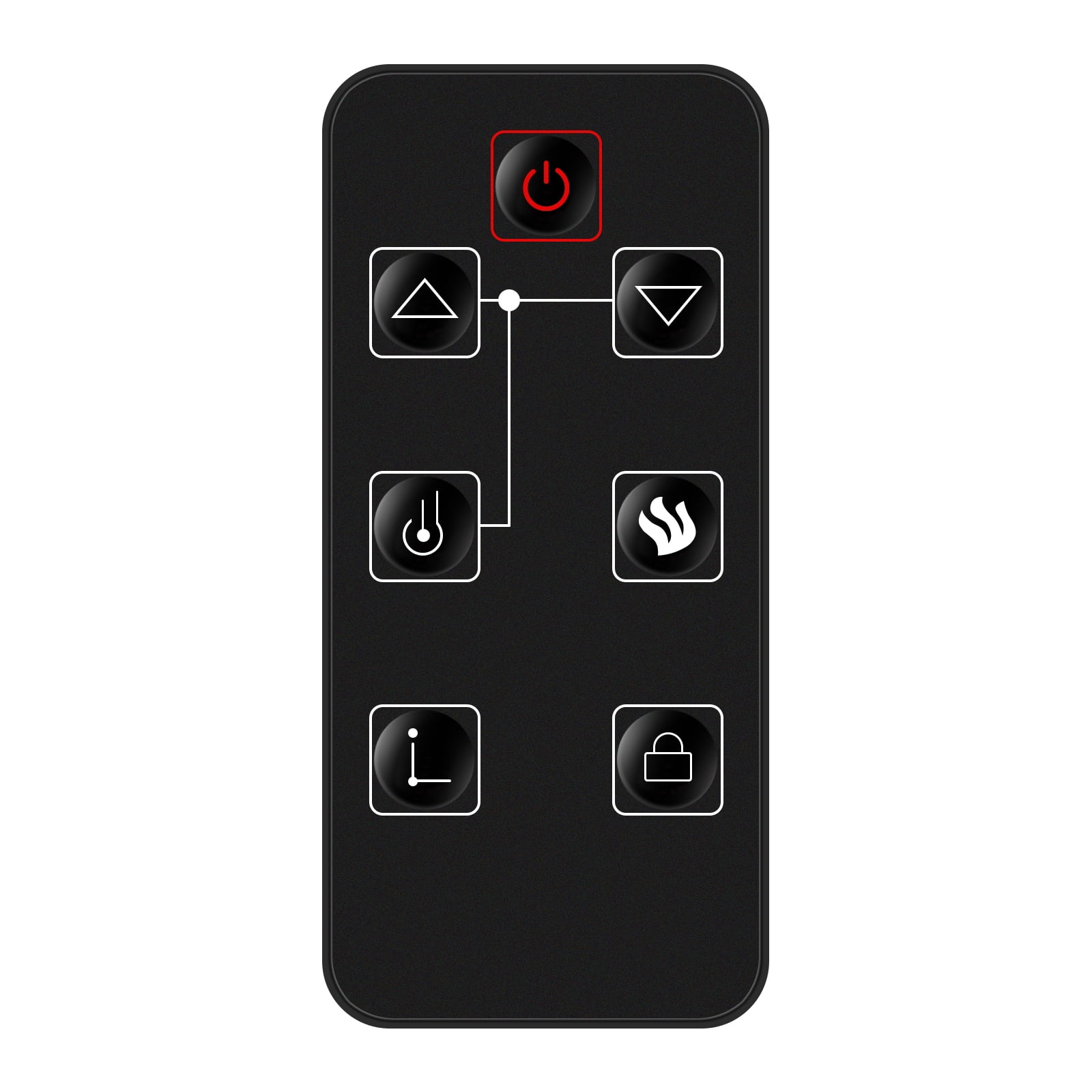 Allimity Replaced Remote Control Compatible with FEBO Flame Electric ...