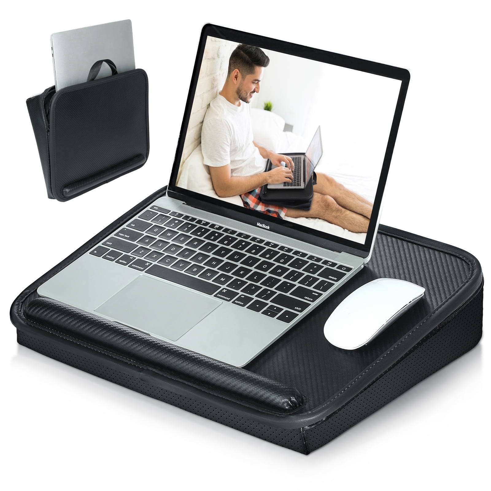 Allinside Laptop Lap Desk, Portable Lap Desk for Laptop with Pillow ...