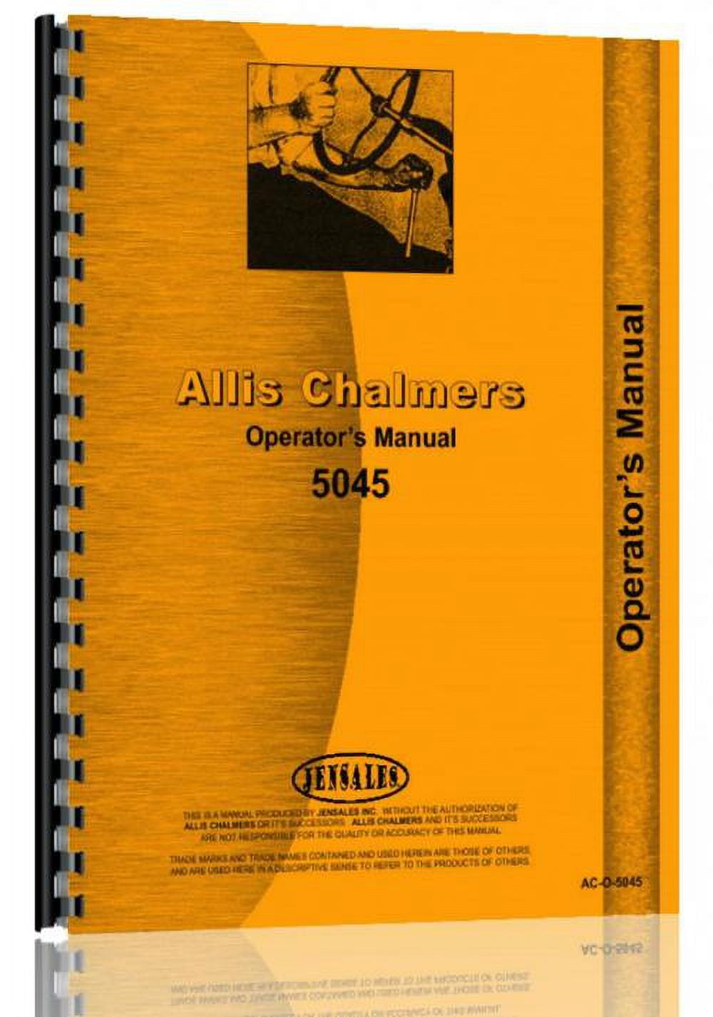Allis Chalmers 5045 Tractor Operators Manual - Walmart.com