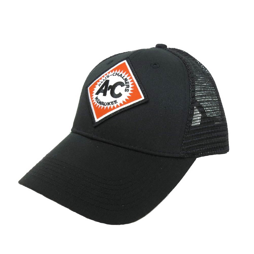Allis Chalmers Hat with Vintage AC Logo, Black Mesh - Walmart.com