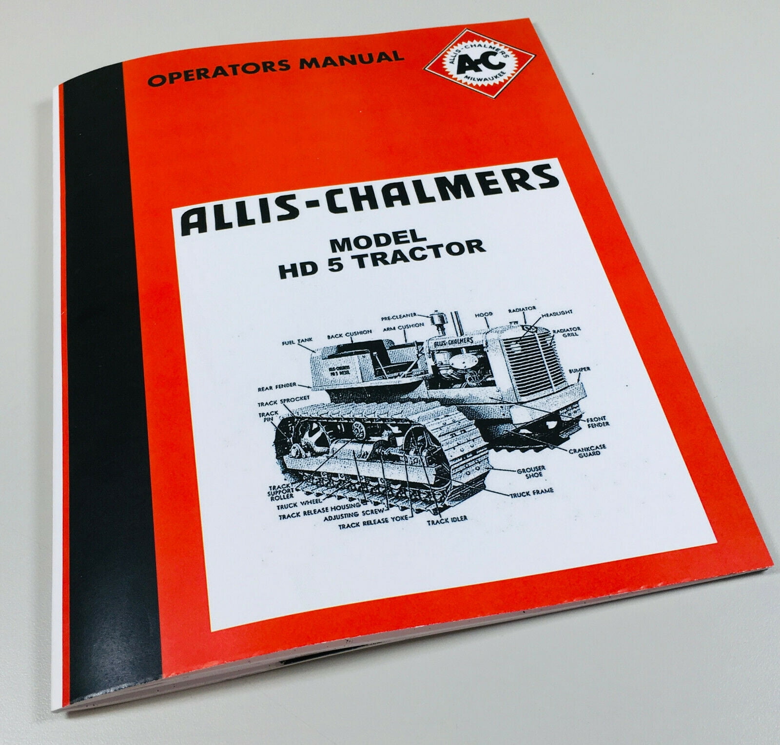 Allis Chalmers Hd 5 Crawler Tractor Owners Operators Manual Hd5 Dozer ...