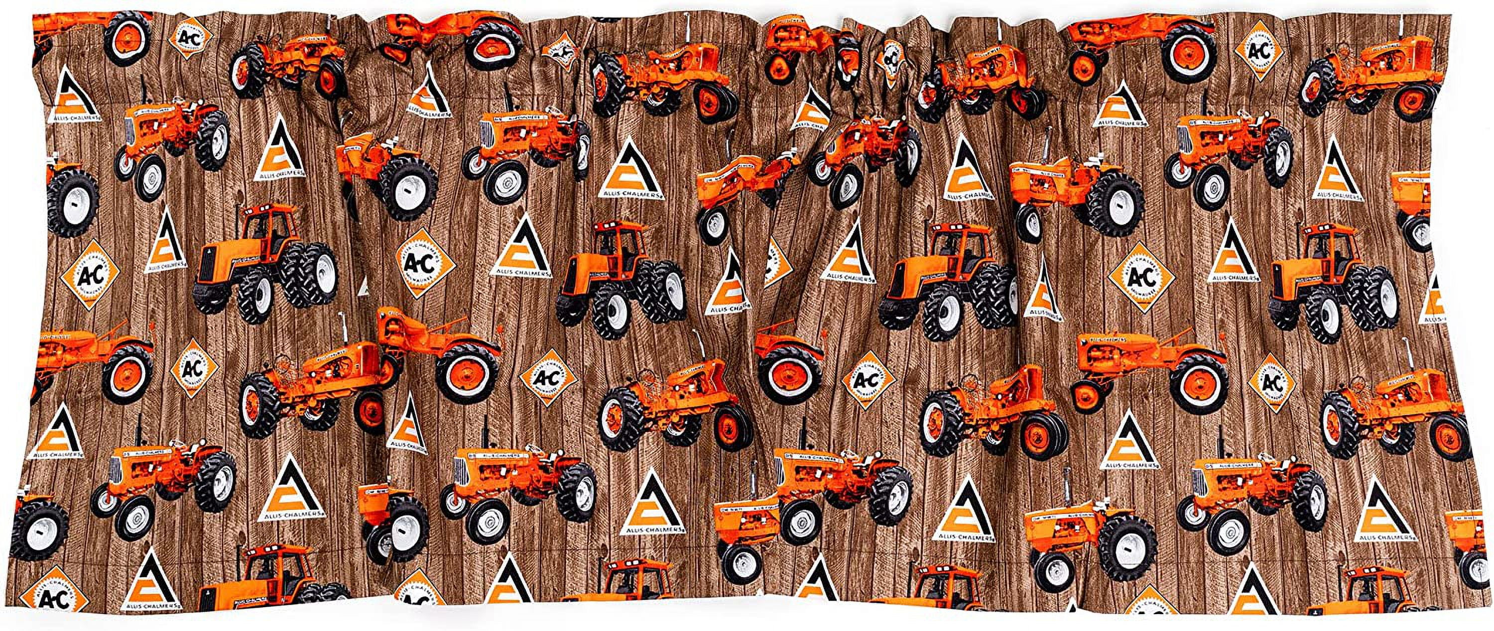 Allis Chalmers Tractor Window Valance, Brown - Walmart.com
