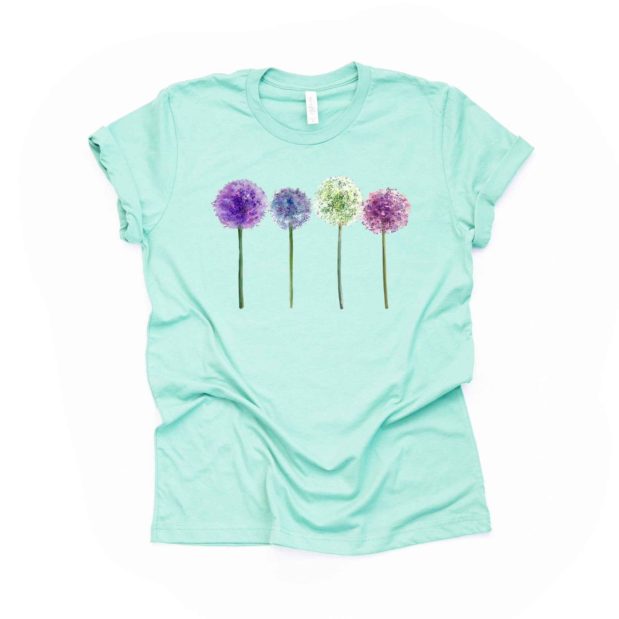 Allium Flower Shirt: Springtime Blooming Flowers, Unisex Tee - Walmart.com
