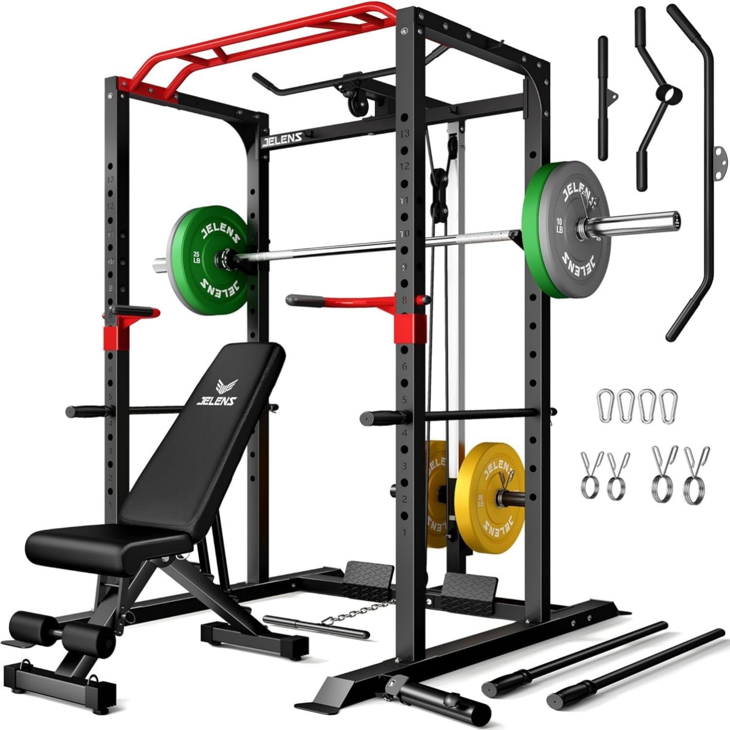Allviate Squat Rack for Home Gym,2000lbs Power Rack Squat Machine with ...
