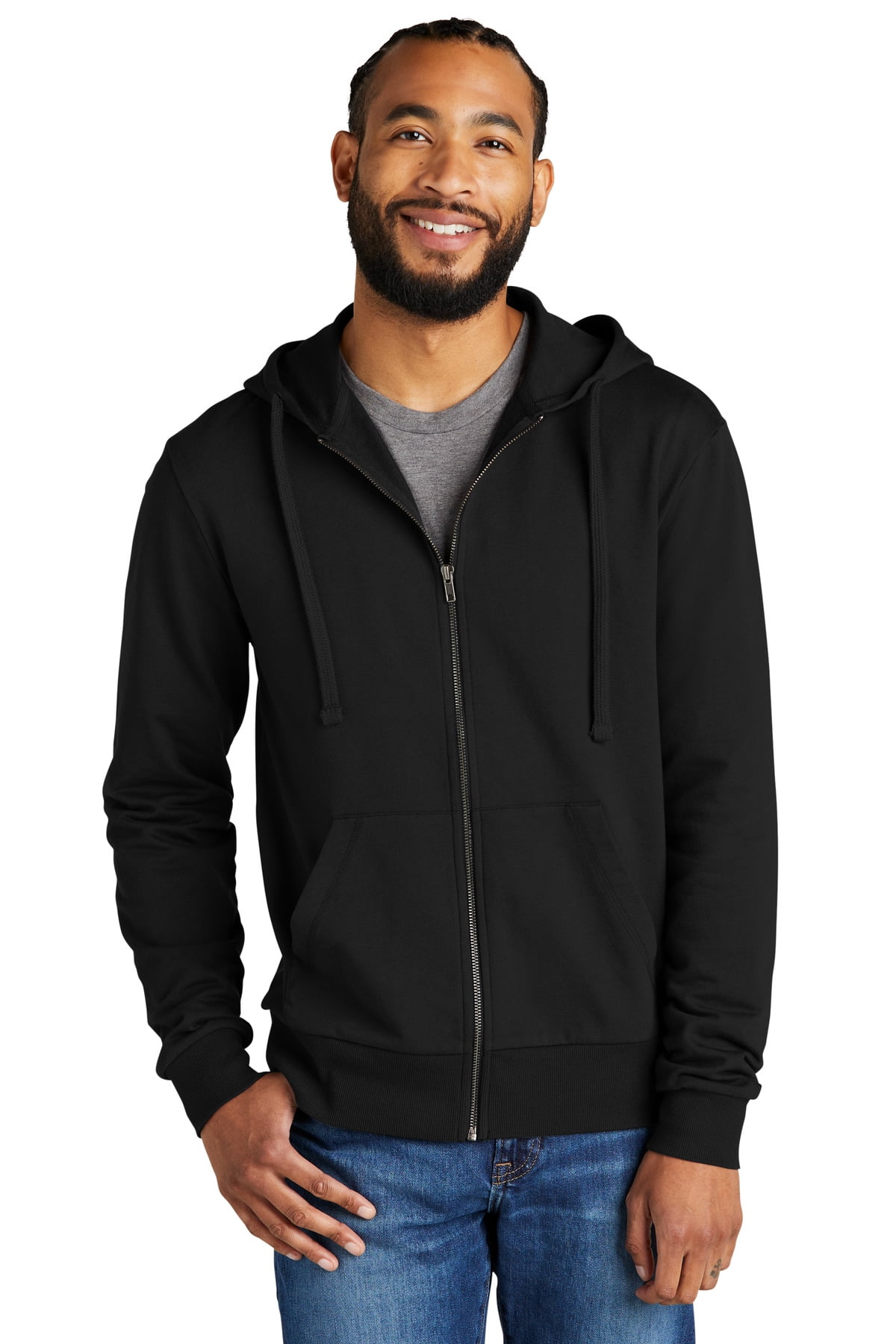 Allmade AL4002 Unisex Organic French Terry Full Zip Hoodie - Walmart.com