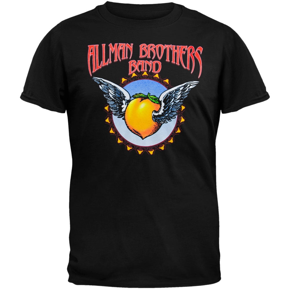 Allman Brothers Men's Flying Peach T-shirt Medium Black - Walmart.com
