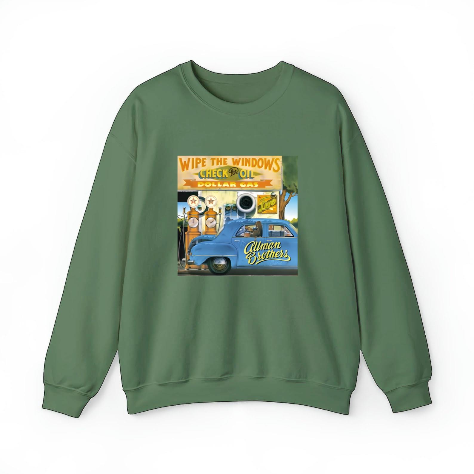 Allman Brothers Wipe the Windows Album Graphic Rock Band T-Shirtunisex ...