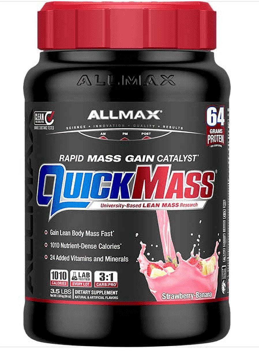 Allmax: QuickMass 3.5lb Strawberry Banana Flavor - Walmart.com