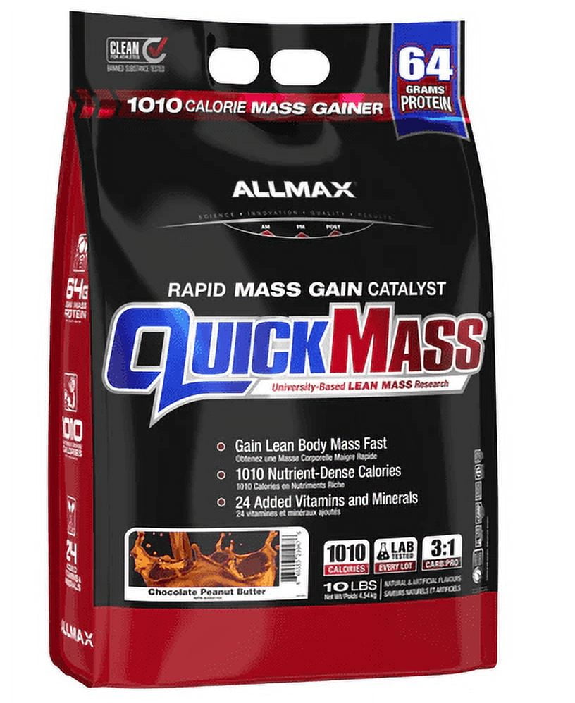 Allmax: Quickmass 10lb Chocolate Peanut Butter Flavor - Walmart.com