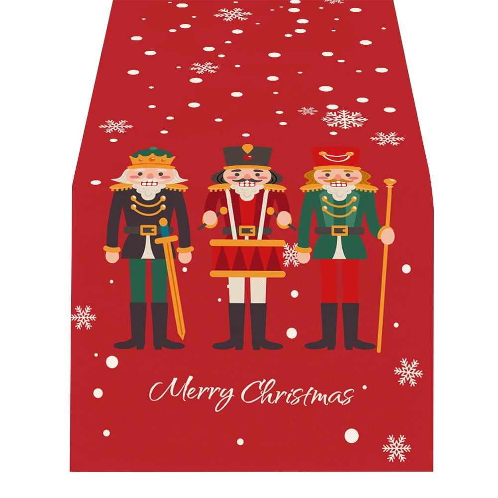 Alloet Christmas Dining Table Runner Multi-purpose Festival Theme for ...