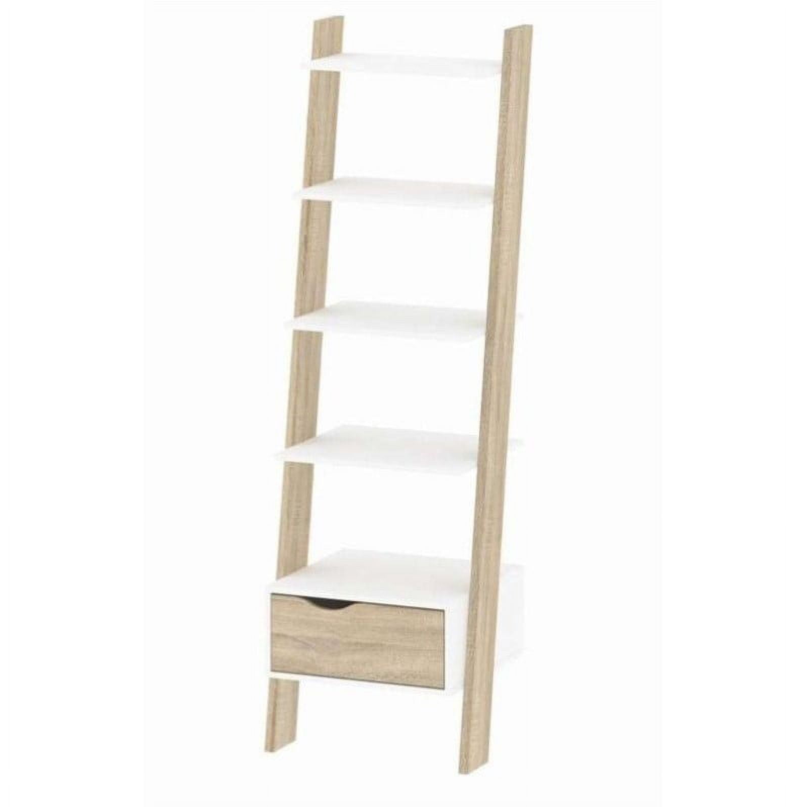 Allora 1 Drawer Bookcase in White Oak - Walmart.com