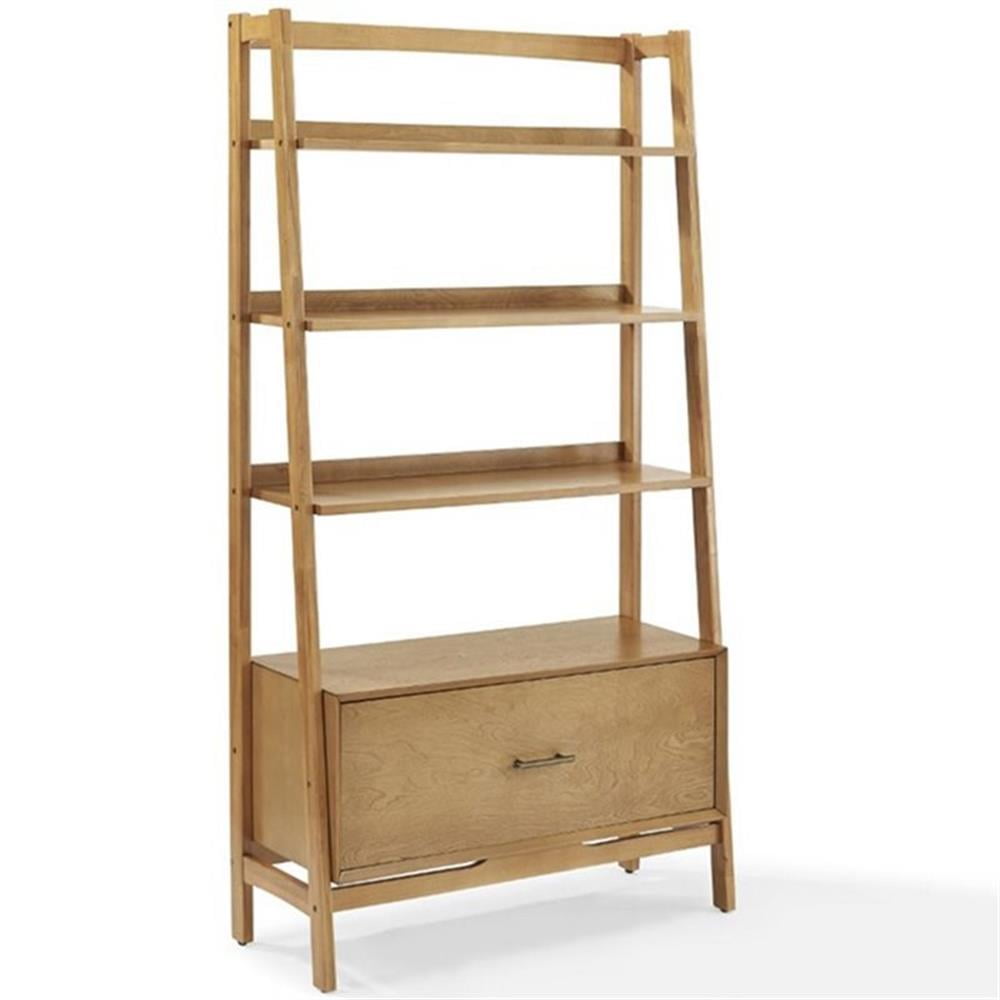 Allora 38" 4 Shelf Ladder Bookcase in Acorn - Walmart.com
