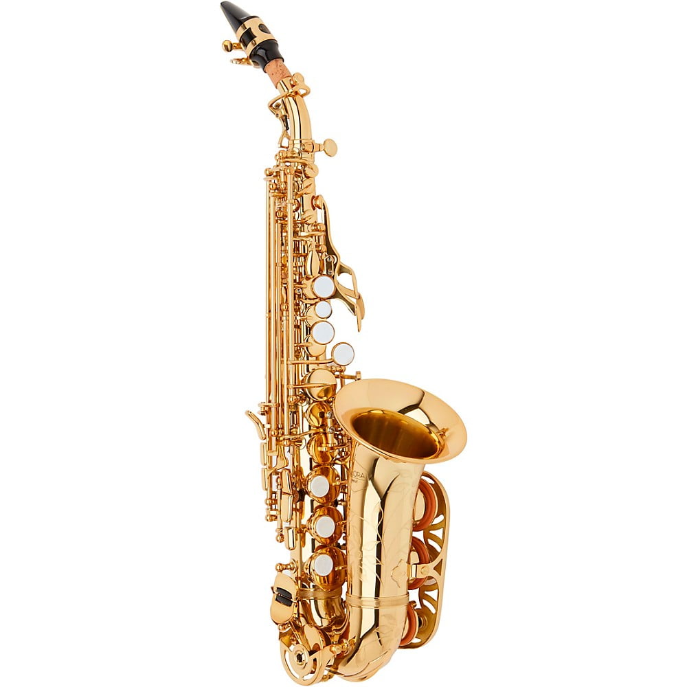 Allora ASPS-550 Paris Series Curved Soprano Sax Lacquer Lacquer Keys ...
