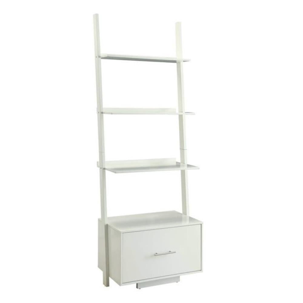 Allora Bookcase File Drawer in White Wood - Walmart.com