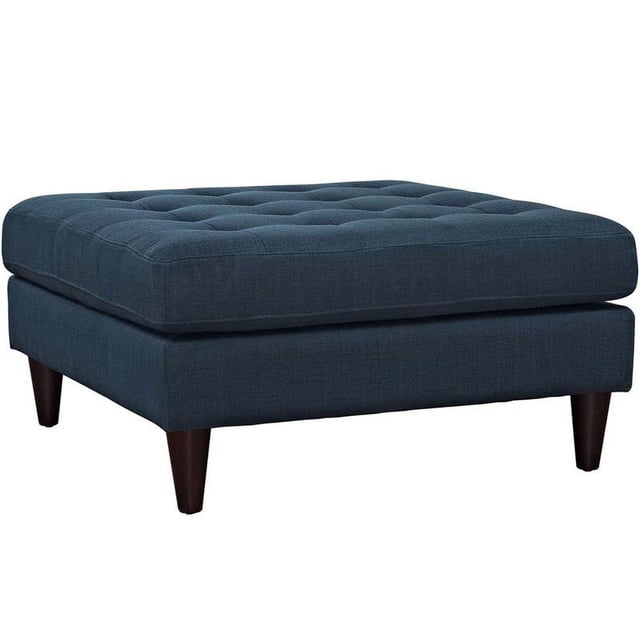Allora Large Square Upholstered Ottoman in Azure - Walmart.com