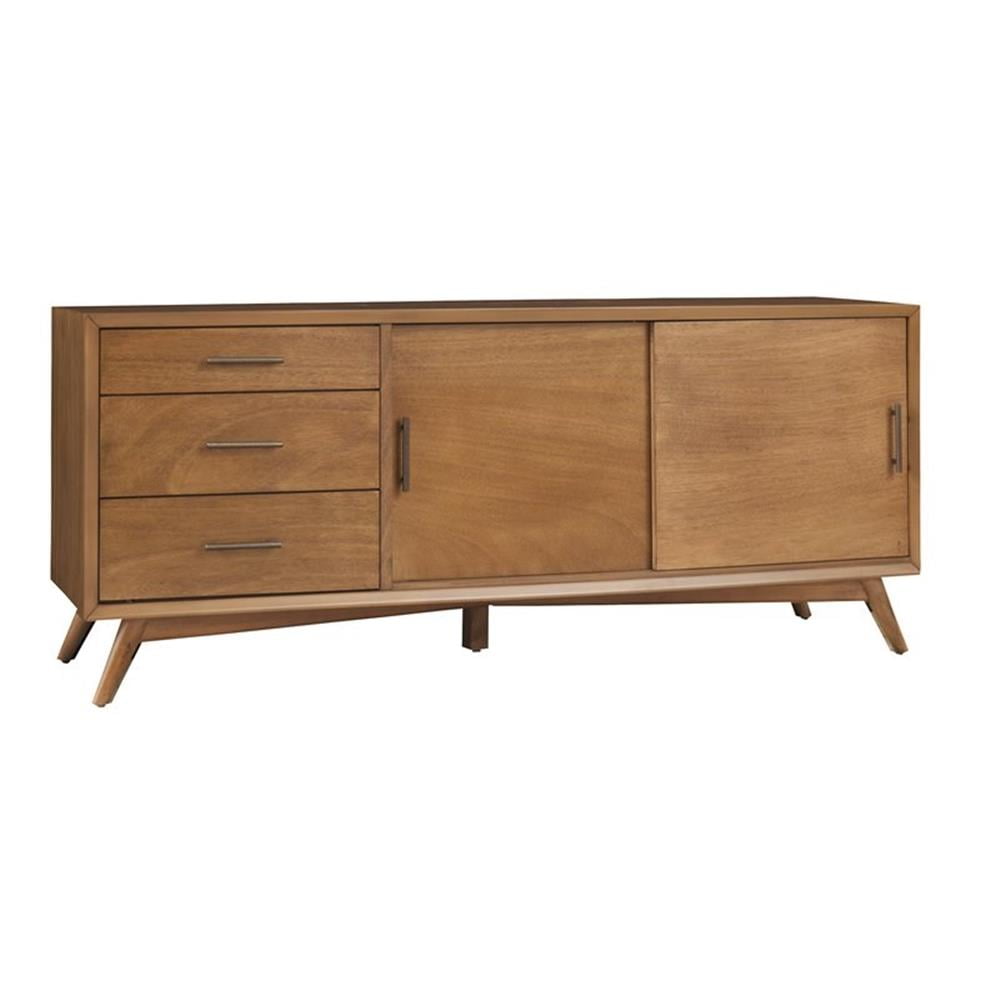 Allora Large Wood TV Console in Acorn Brown - Walmart.com