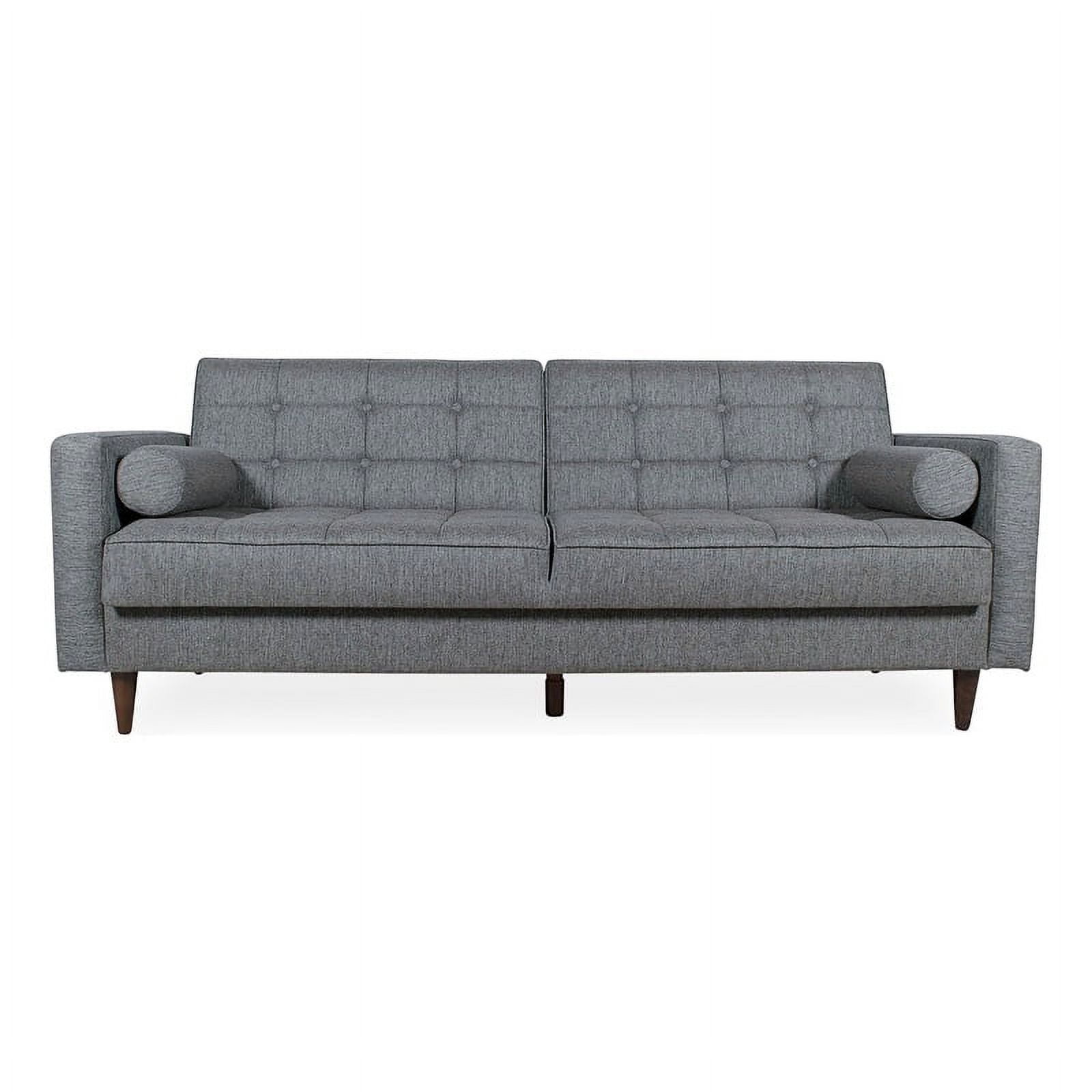 Allora Mid-Century Modern Fabric Sleeper Sofa in Light Gray - Walmart.com