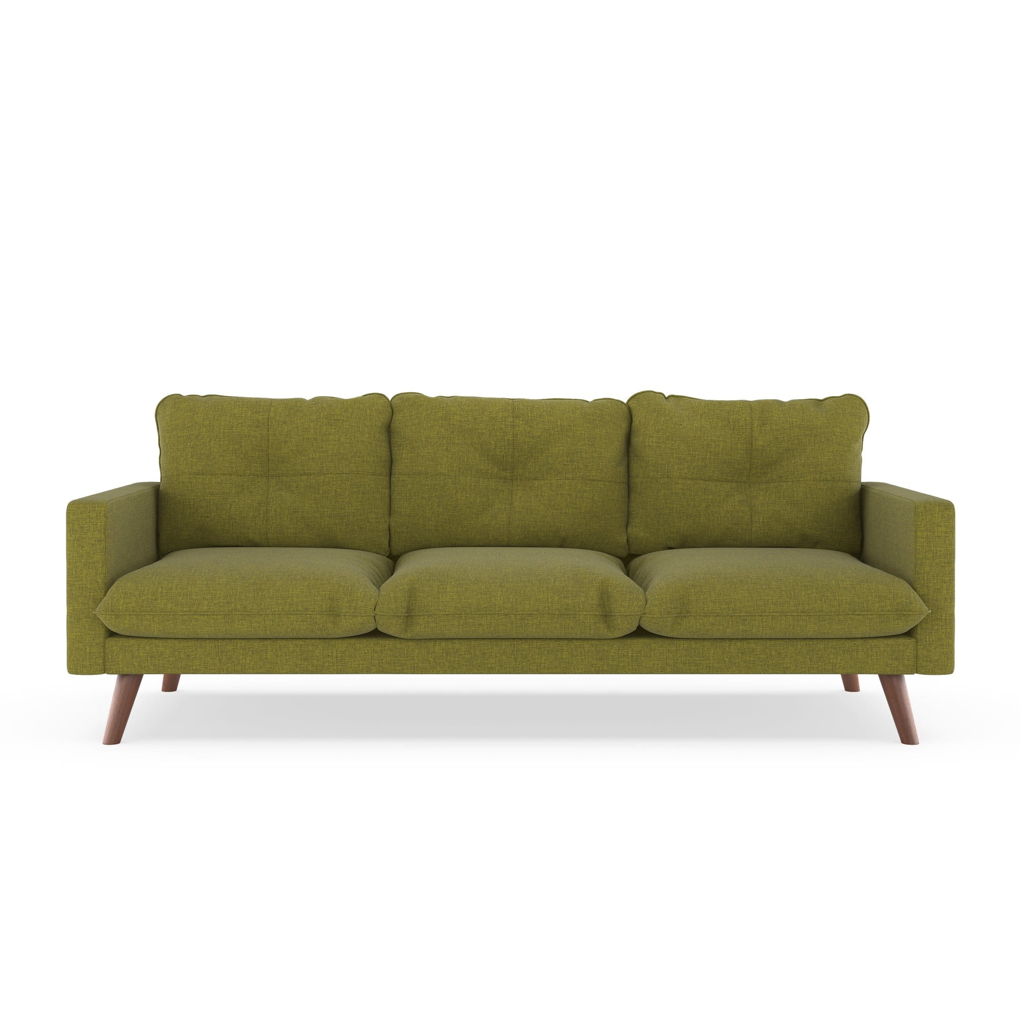 Allora Sofa Cross Weave - Olive Green - Walmart.com