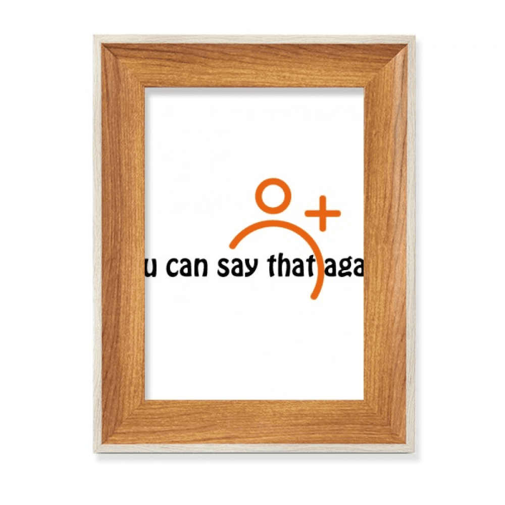 Allow Comtment Language Habits Desktop Wooden Photo Frame Display ...