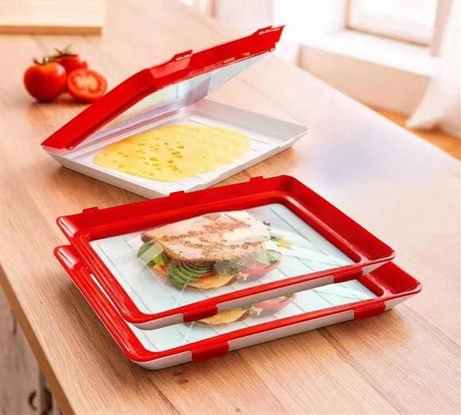 Allowancek Reusable Food Preserving Tray,Reusable Food Preservation ...