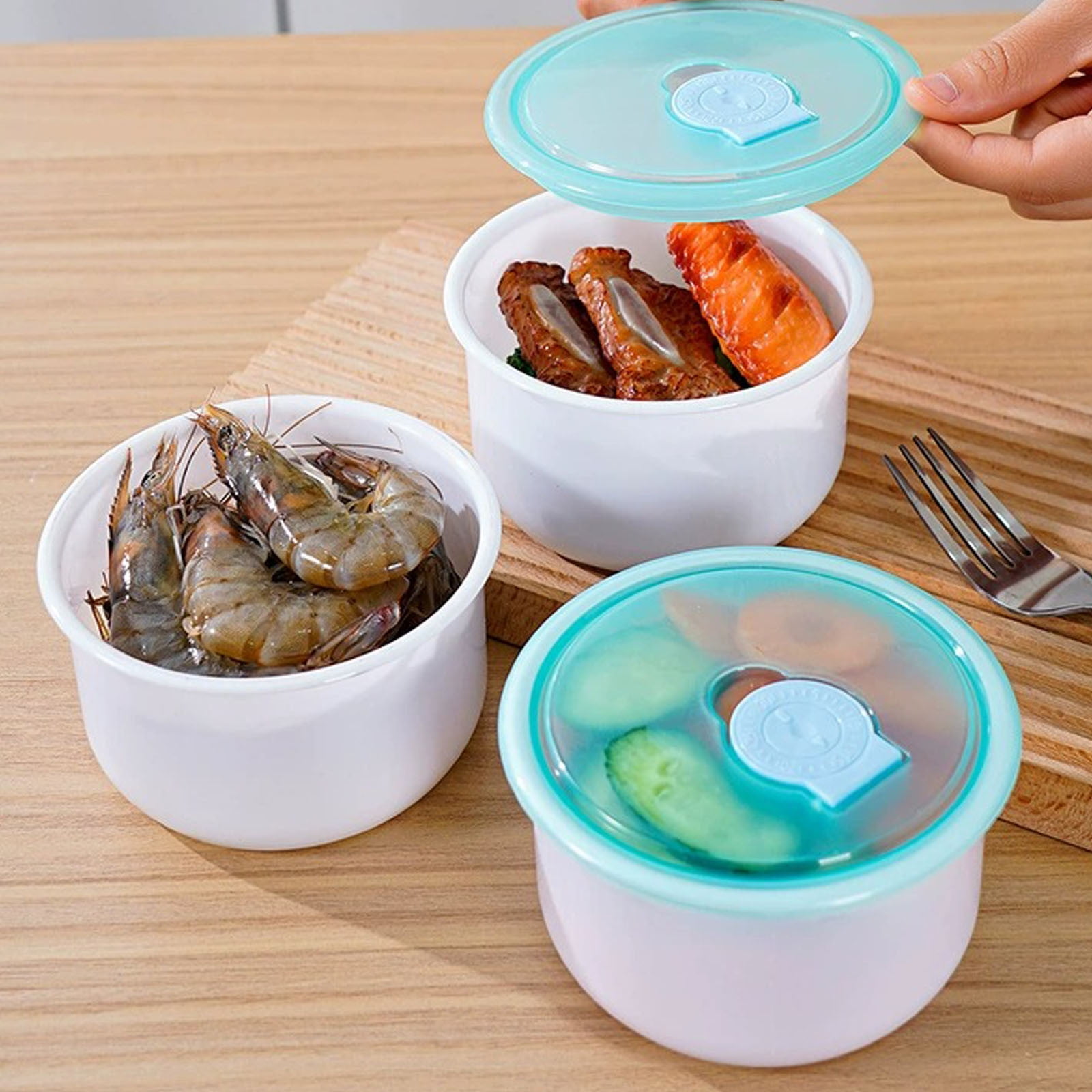 Allowith Fruit And Vegetable Containers For Fridge,Reusable Holder For ...