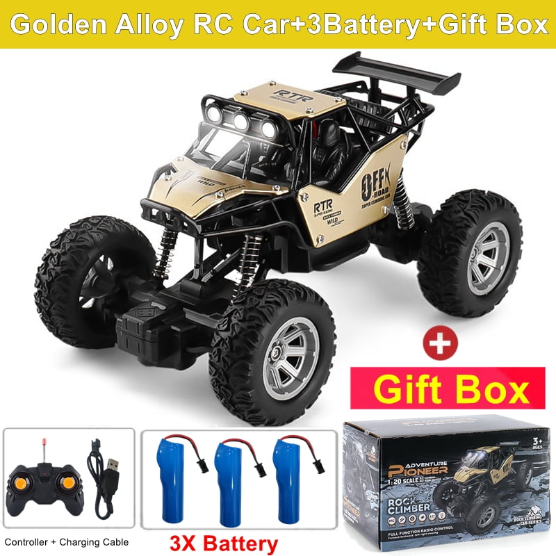 Alloy 1:20 2WD RC Car With Led Lights Radio Remote Control Cars Buggy ...