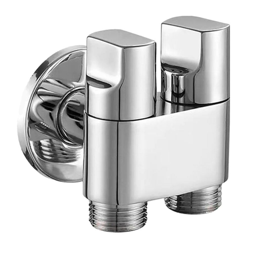 Alloy 1 In 2 Out Double Control Double Handle Angle Valve Washing ...
