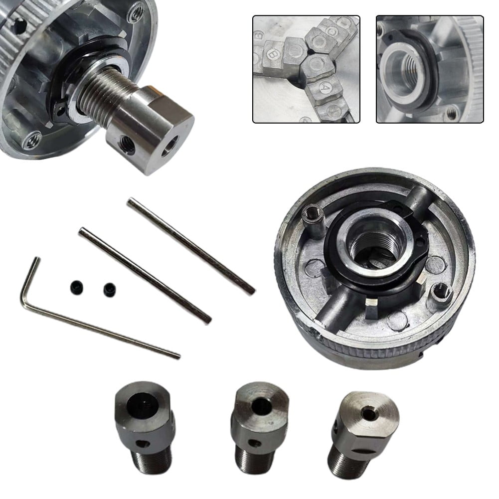 Alloy 3 Jaw Manual Lathe Chuck Self-Centering W/ Mounting Bolts For ...
