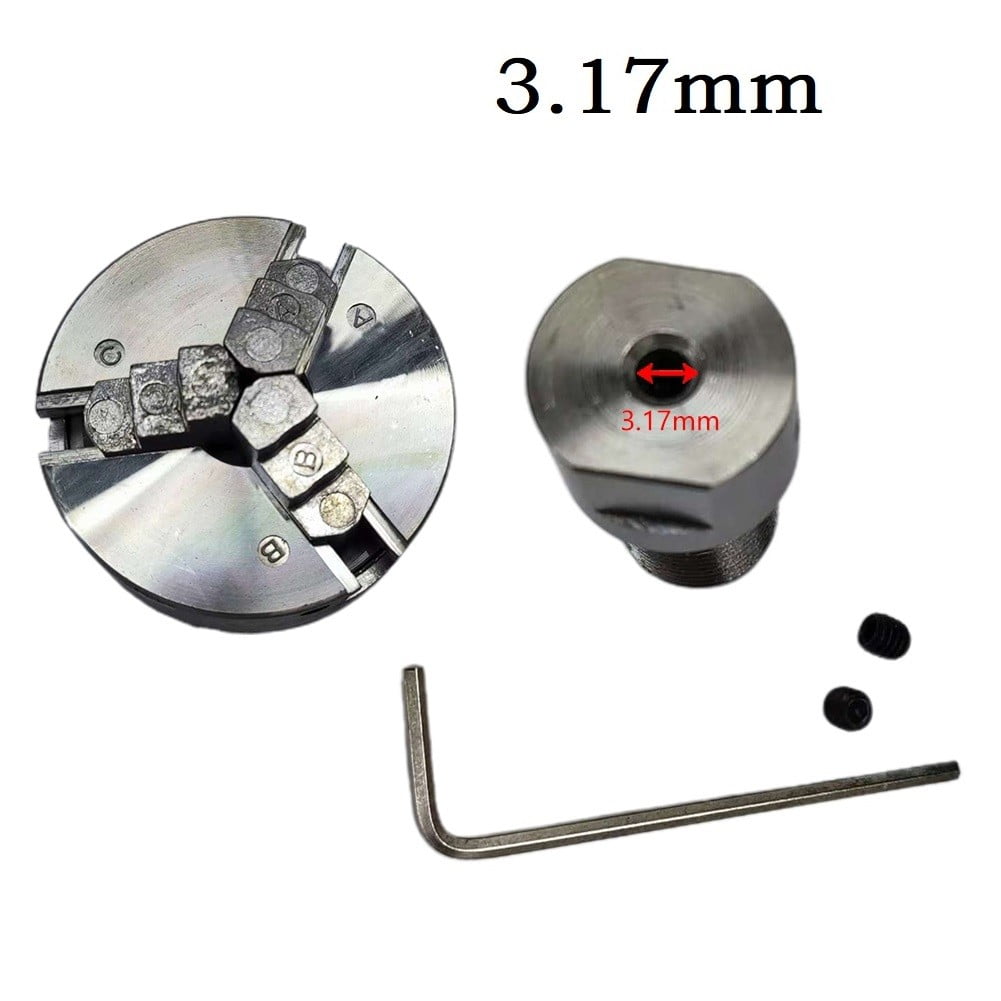 Alloy 3 Jaw Manual Lathe Chuck Self-Centering W/ Mounting Bolts ...