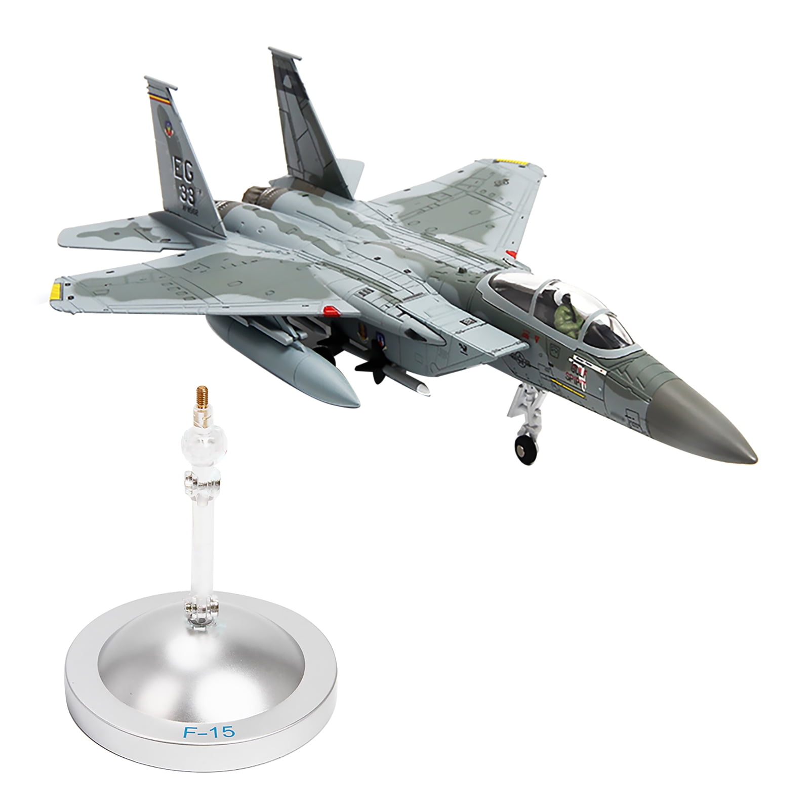 Alloy+ABS Plastic 1:100 F-15 Eagle Fighter Attack Model for Aviation ...