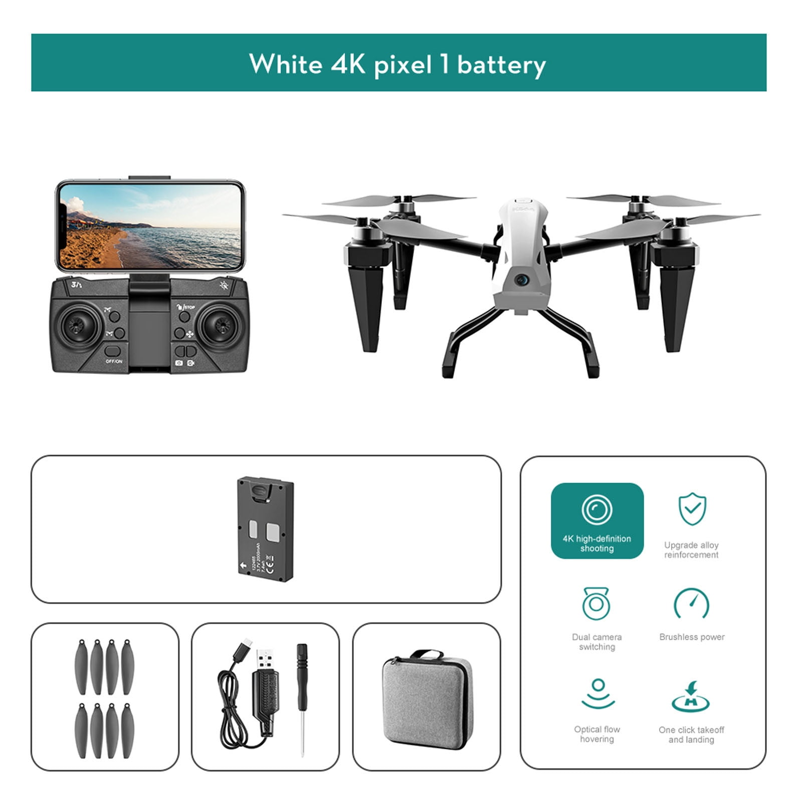 Alloy Aerial Photography Drone Brushless Four Aircraft High-definition ...