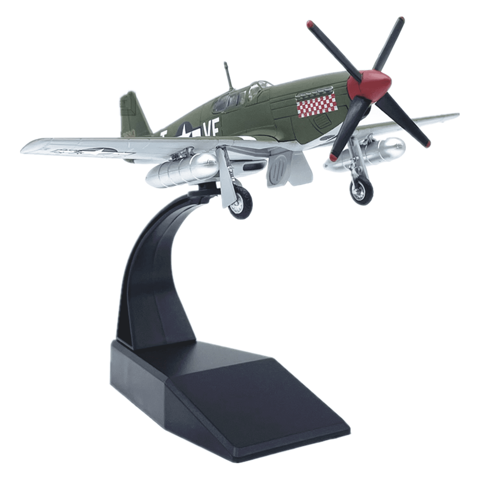 Alloy Aircraft Attack Plane 1/72 Scale US P51 Mustang Fighter Military ...