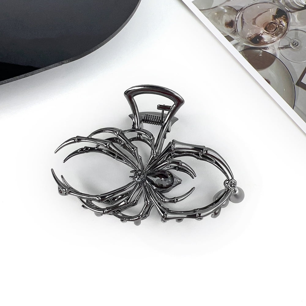 Alloy Alloy Claw Hair Clips Spider Gunmetal 82x55mm - Walmart.com
