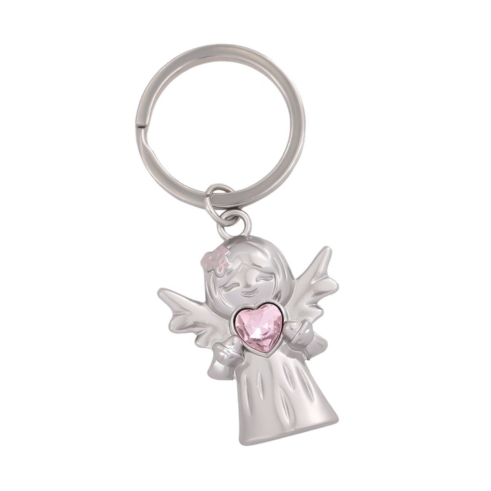 Alloy Angel Keyring With Heart Designs Charm For Bag Phone Or Keys ...