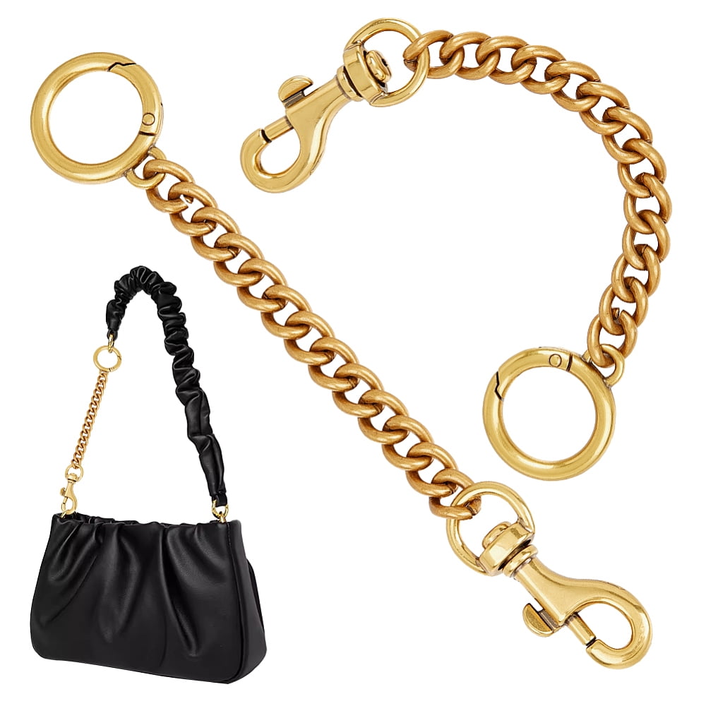 Alloy Bag Curb Chains Bag Strap Extender with Swivel Eye Bolt Snap Hook ...