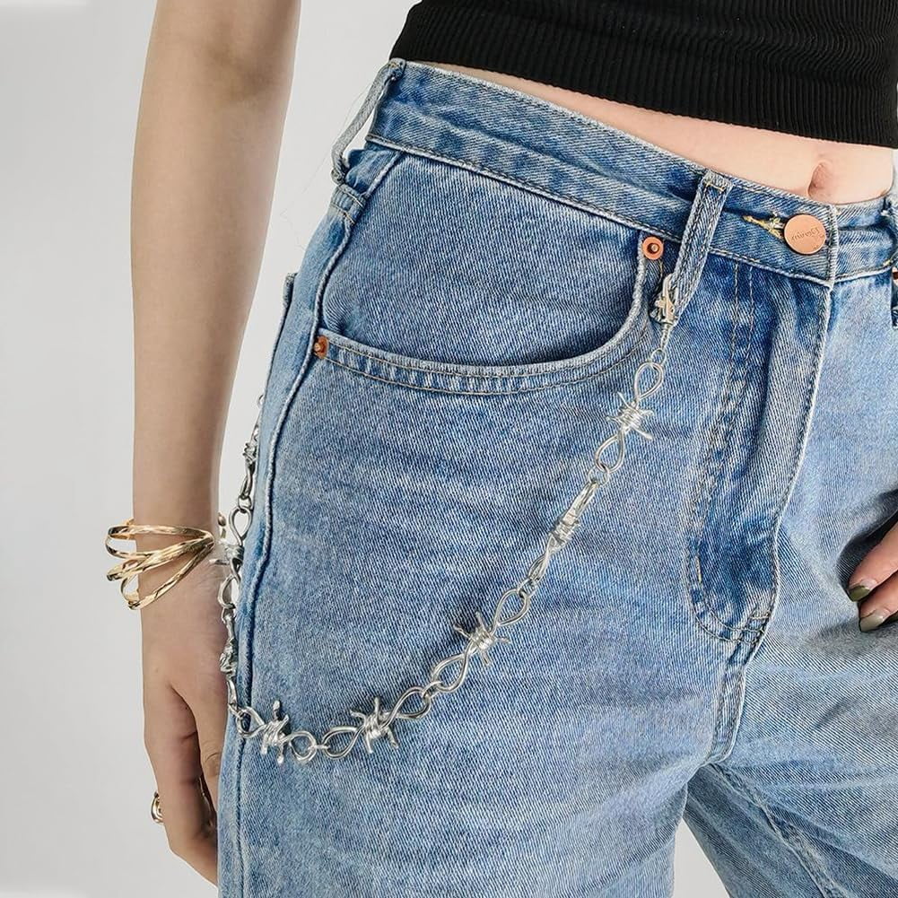 Alloy Barbed Wire Link Chain Belts Waist Chains Elegant Body Jewelry ...