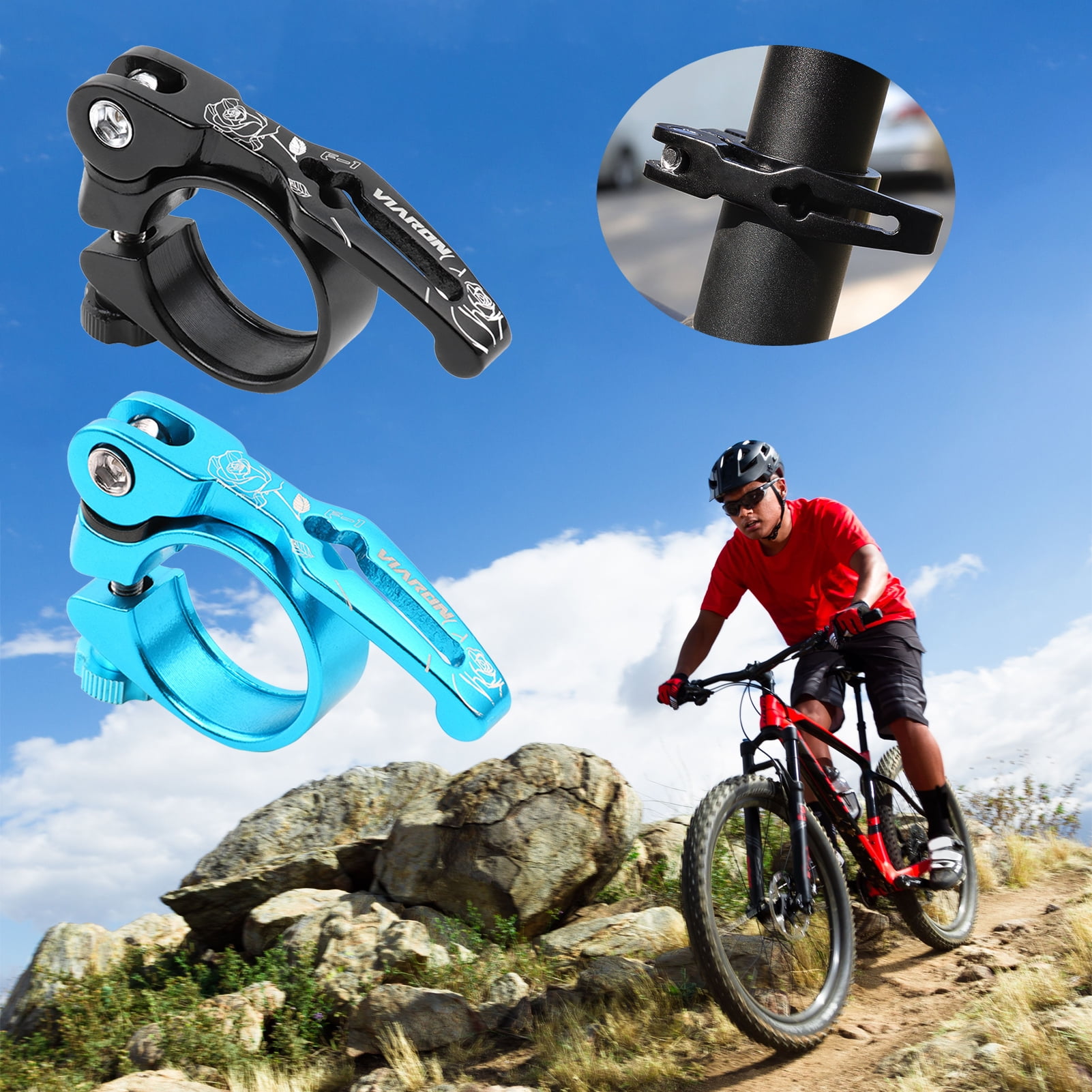 Alloy Bike Seat Clamp Anti-oxidation Ultra-light High Hardness Bicycle ...