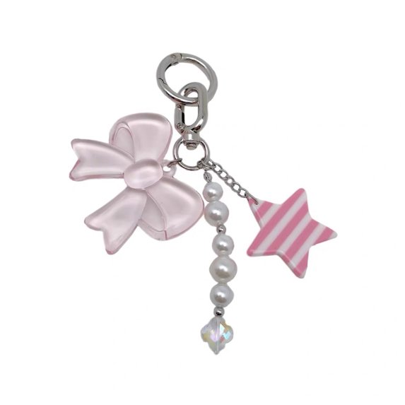 Alloy Bowknot Bag Charm Elegant Decorative Keychain Ornament For Women ...