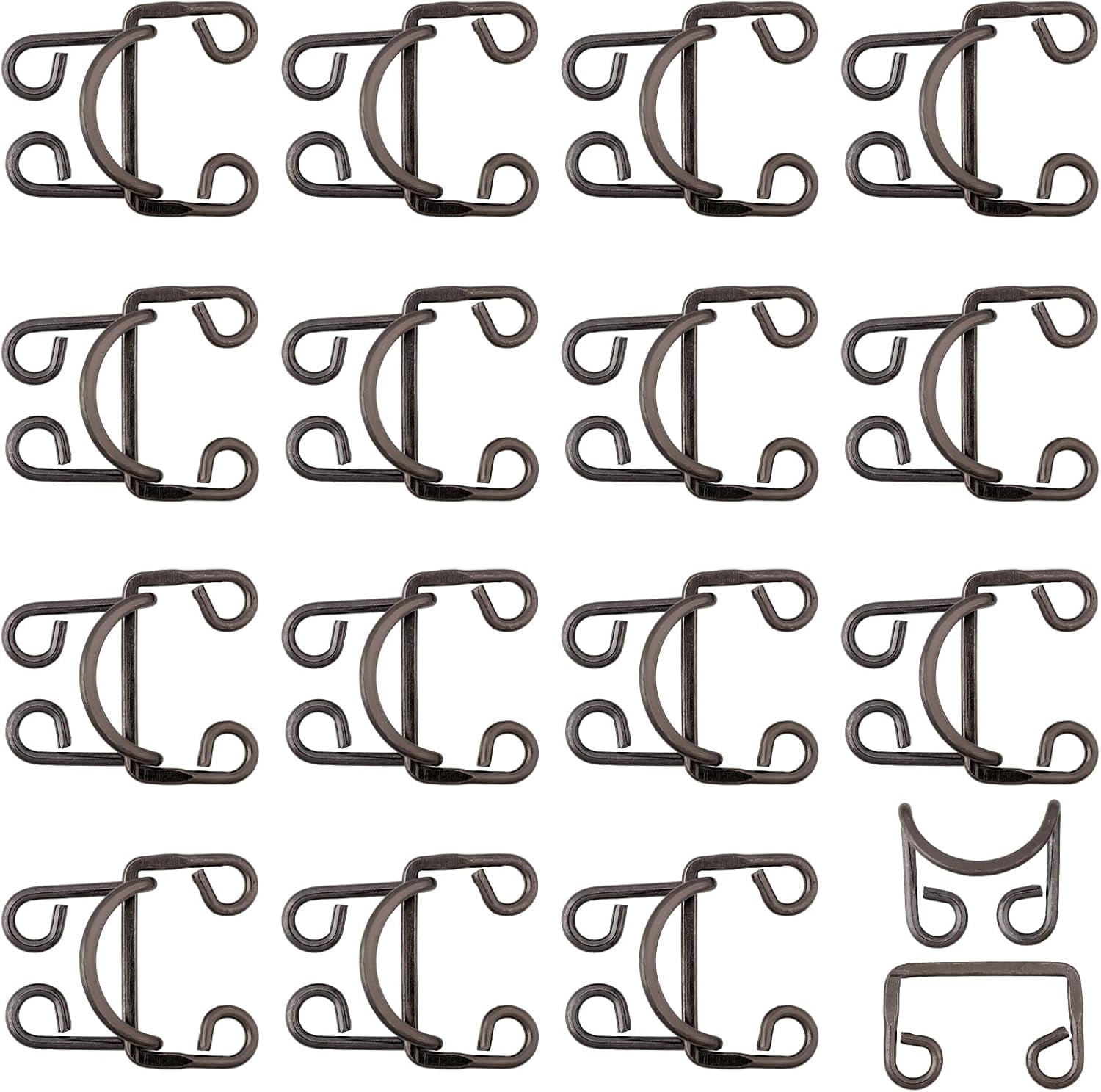 Alloy Buckles Closure Sewing Fasteners Hook and Eye Fasteners Metal ...