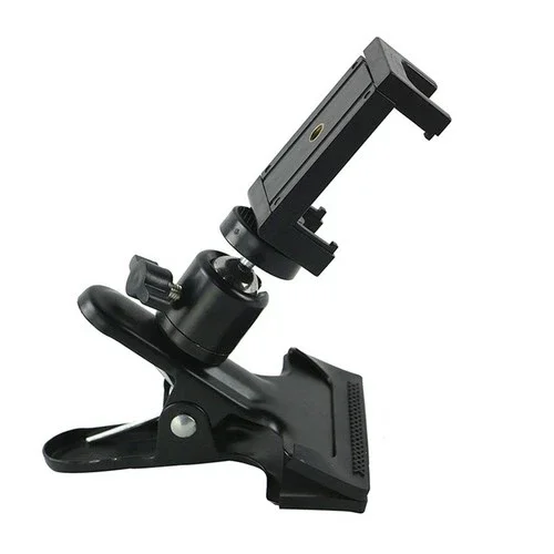 Alloy Camera Clip Clamp Flash Holder Mount W/ 360 Swivel Photography ...