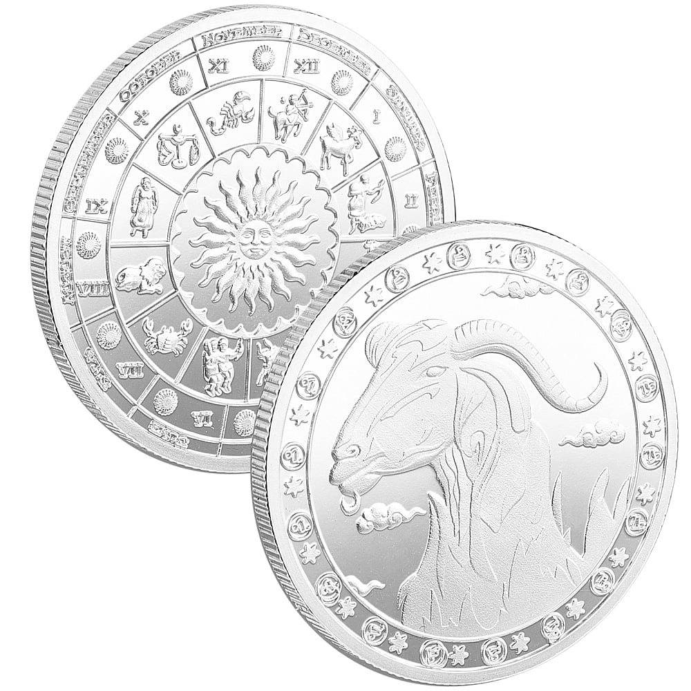Alloy Challenge Coin Appreciation Gift Goat Pattern 40x3mm DIY ...