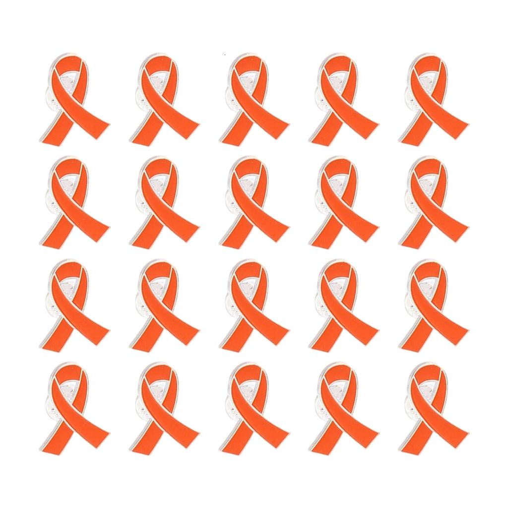 Alloy Charity Ribbon Pins Pack of 20 Piece Volunteer Accessories User ...