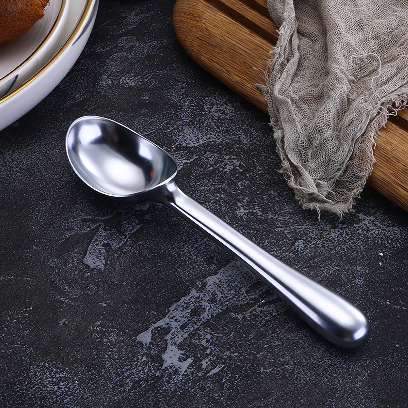 Alloy Coffee Spoon for Ice Cream,Milk Powder,Tea,Multipurpose Beverage ...
