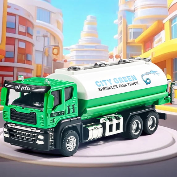 Alloy Construction Vehicle Toy - Inertial Friction Powered Excavator ...