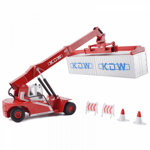 Alloy Container Crane Toys 1/50 Scale Construction Vehicle Playset with ...