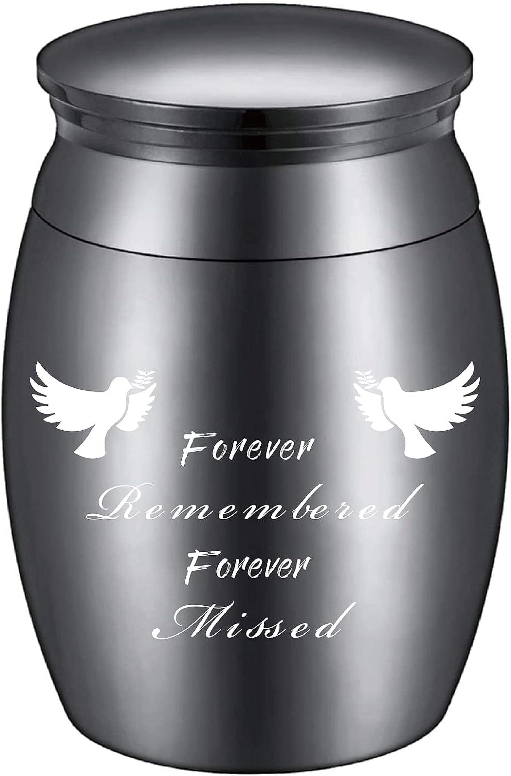 Alloy Cremation Urn Kit with Disposable Flatware Spoons Silver ...