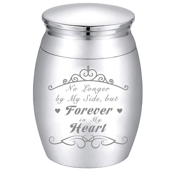 Alloy Cremation Urn Kit with Disposable Flatware Spoons Silver ...