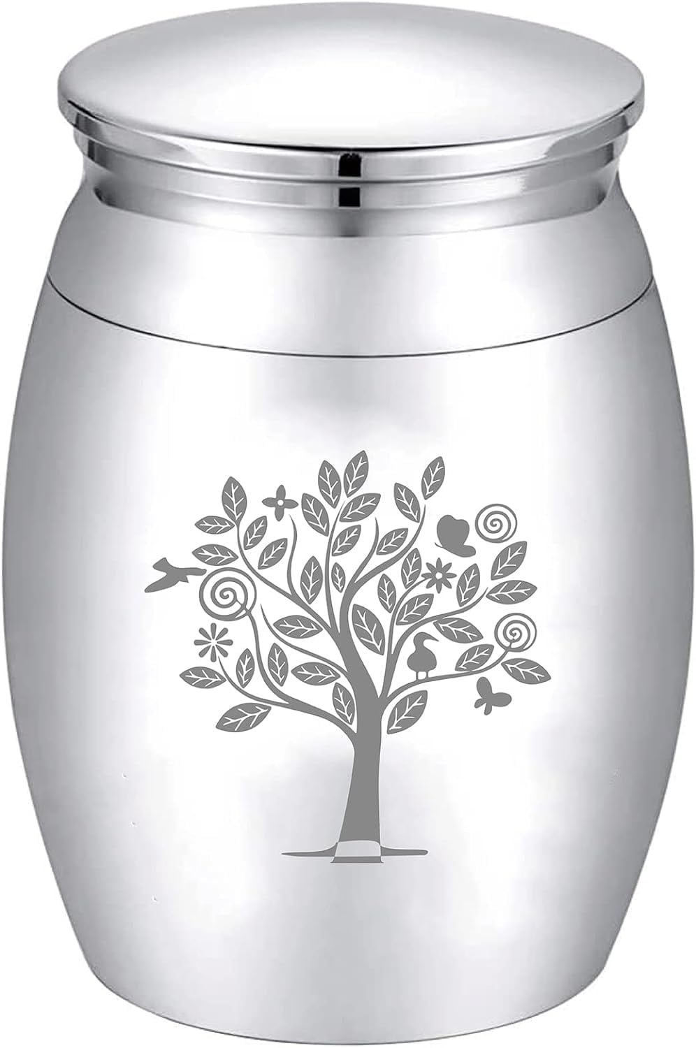 Alloy Cremation Urn Kit with Disposable Flatware Spoons Silver ...